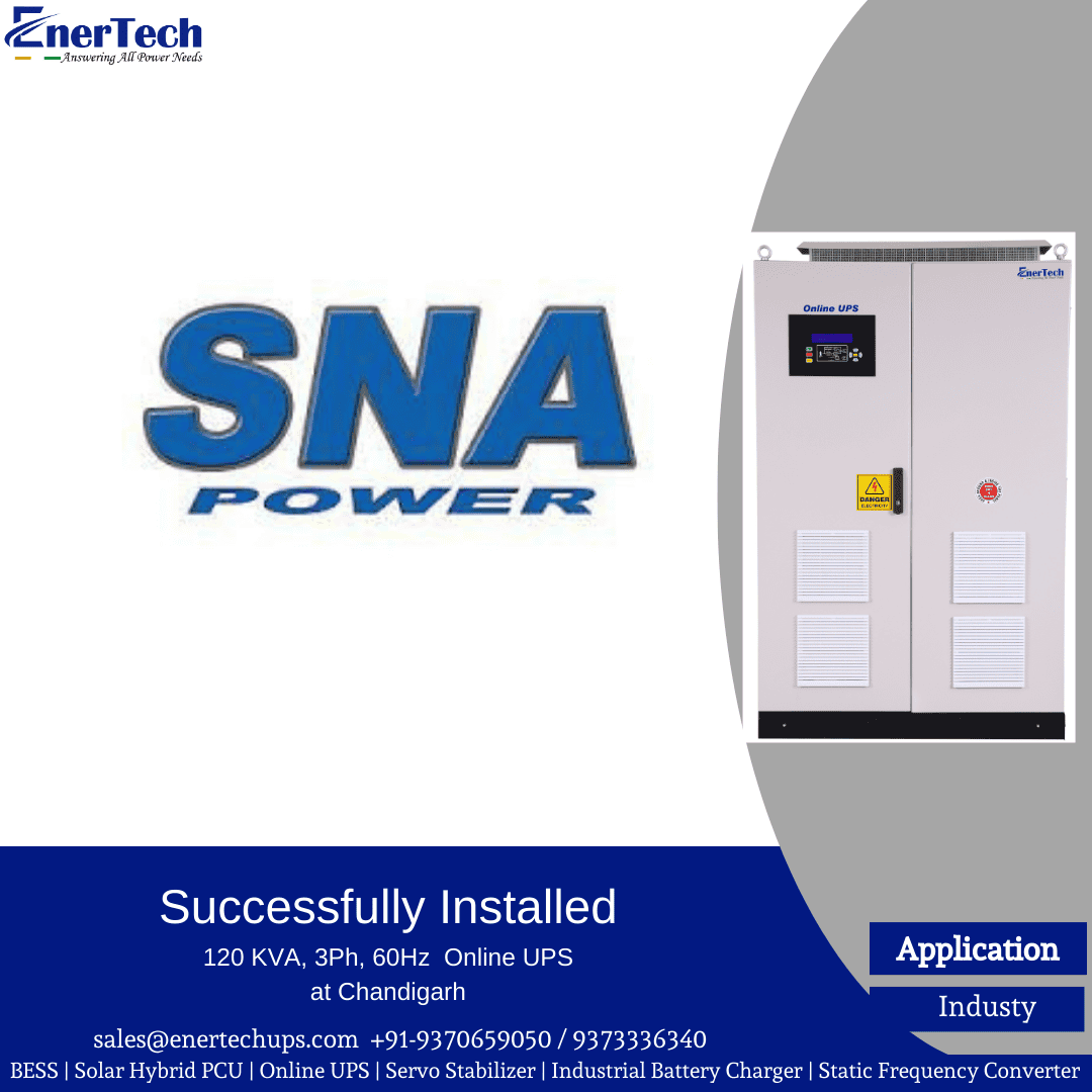Empowering Industrial Operations: EnerTech Online UPS Solution